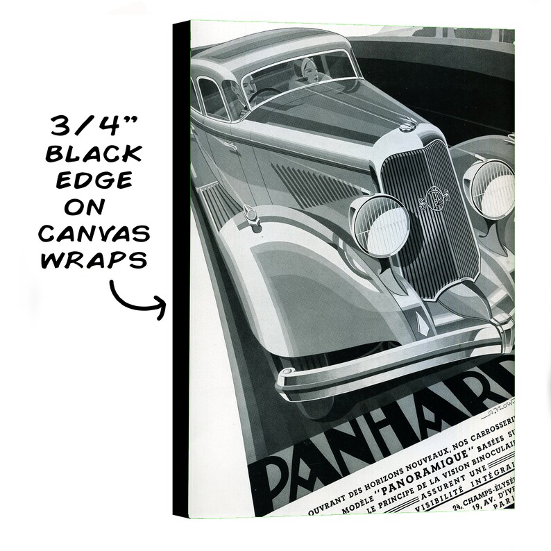 Art Deco Panhard Automobile Poster - Etsy