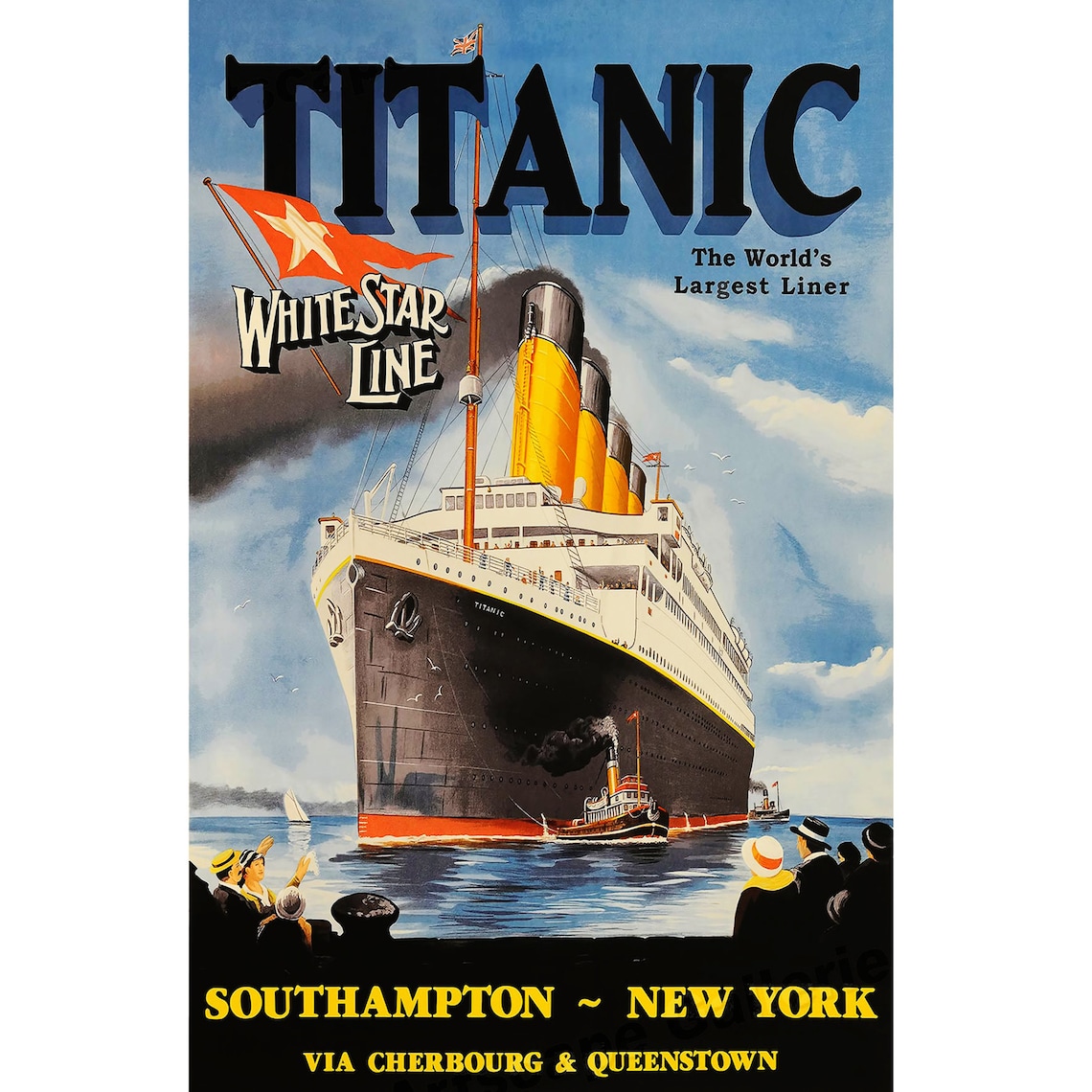 Vintage Titanic Poster | Etsy