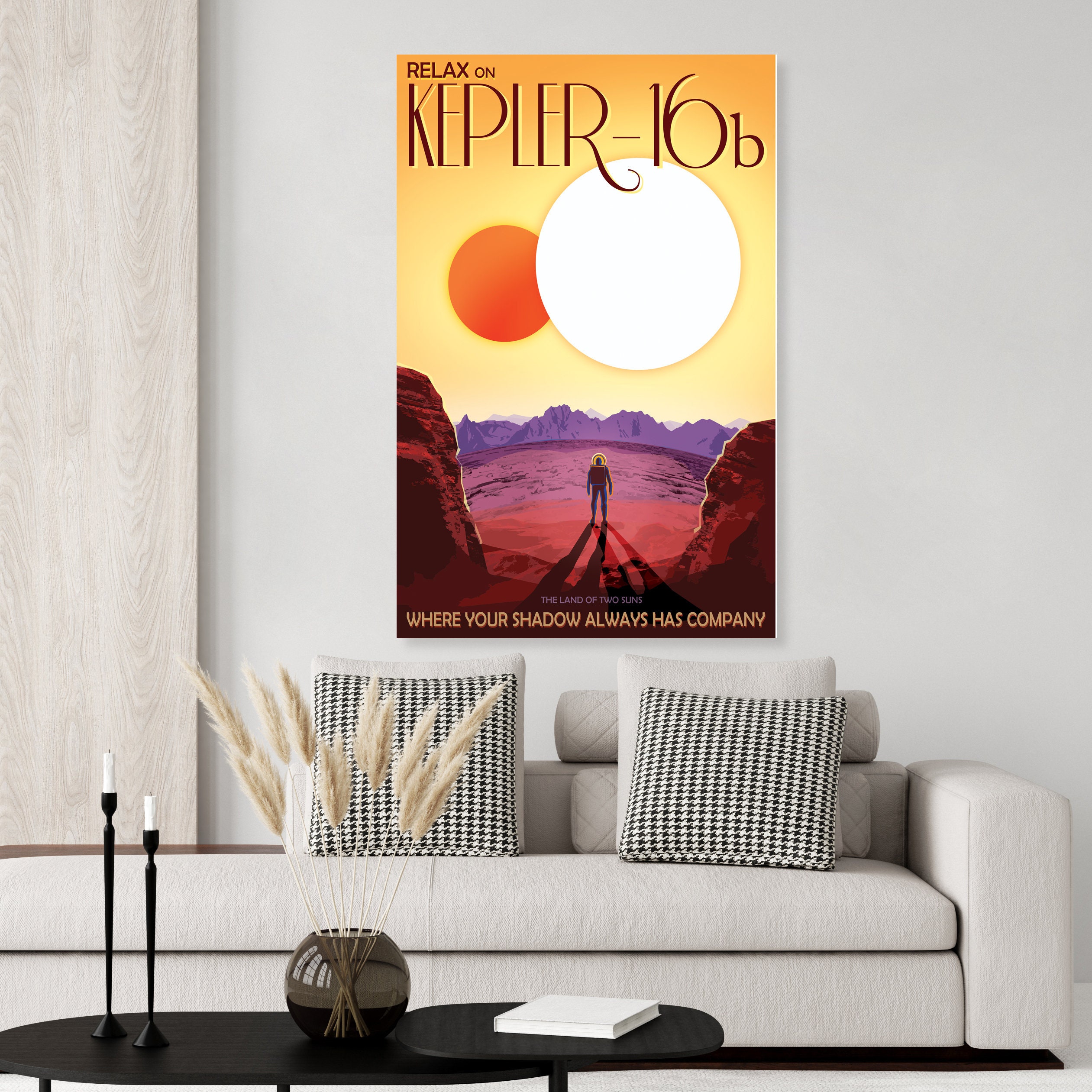 NASA Kepler-16b Travel Poster - Etsy UK