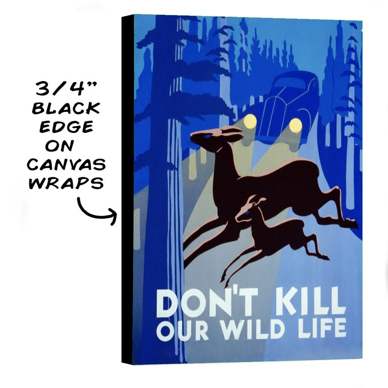 Don't Kill Our Wildlife Vintage Public Safety Announcement | Etsy