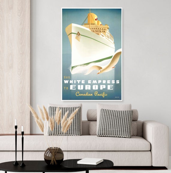 Navio De Poster Art Deco Normandie (Artist: A. M. Cassandre, C.1935)