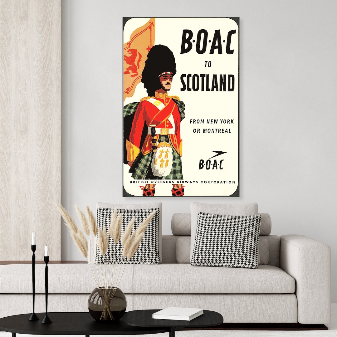 Vintage Scotland Travel Poster - Etsy