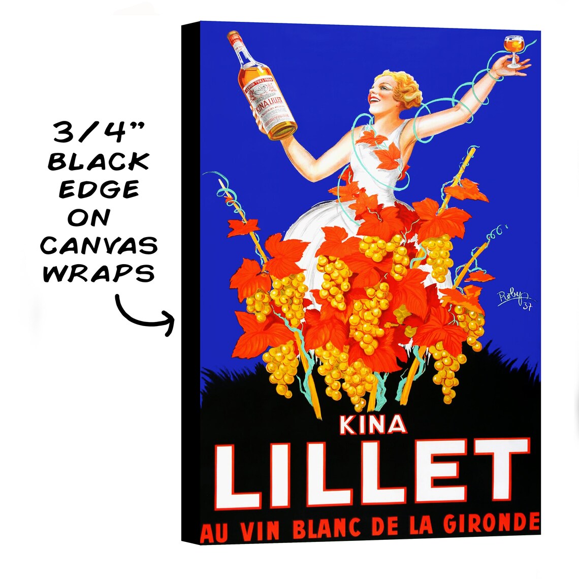 Vintage Alcohol Poster Kina Lillet Ad - Etsy