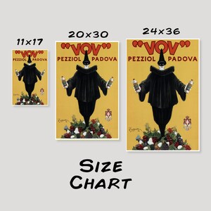 Vintage VOV Pezziol Padova Italian Alcohol Drink Poster - Etsy