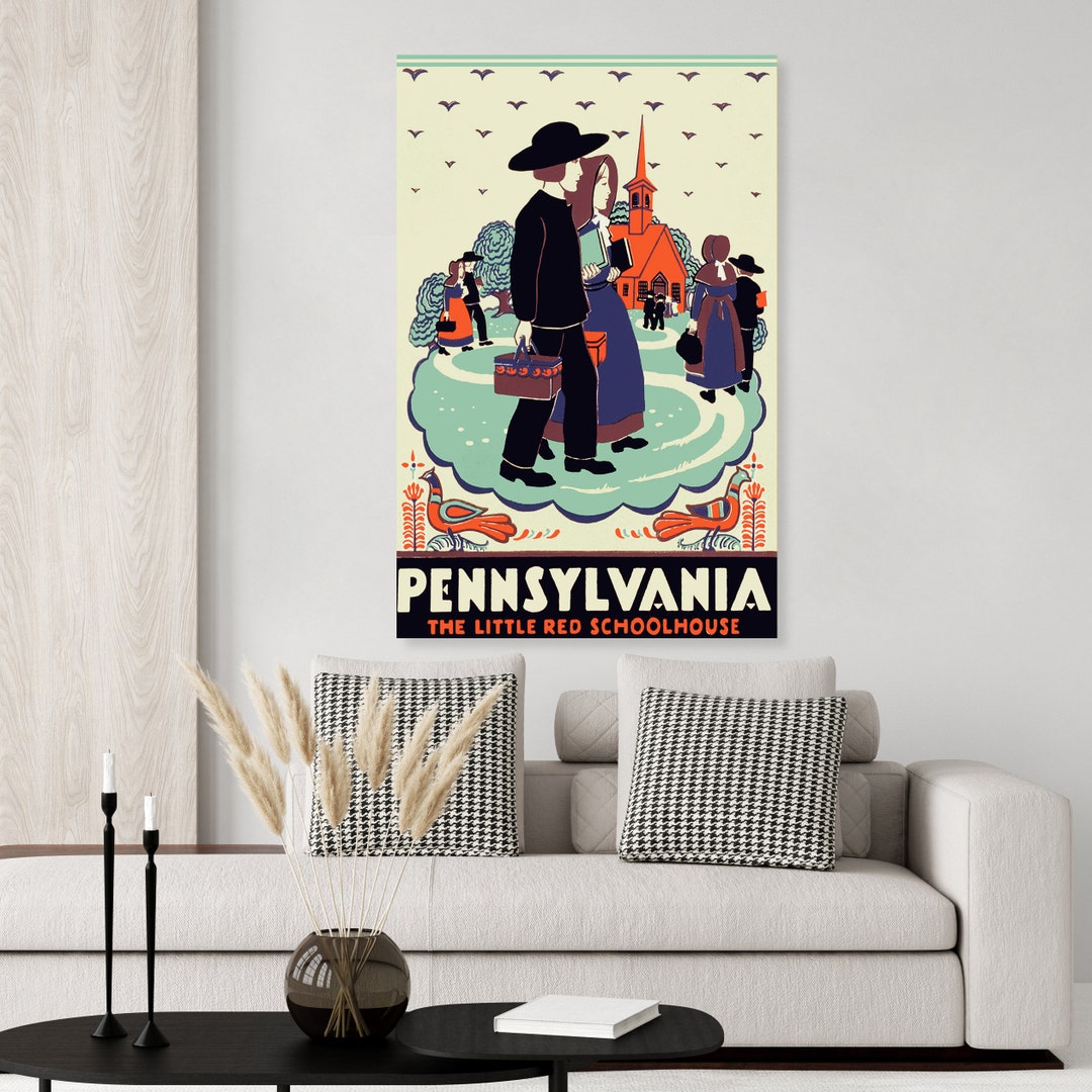 Vintage Pennsylvania Travel Poster - Etsy