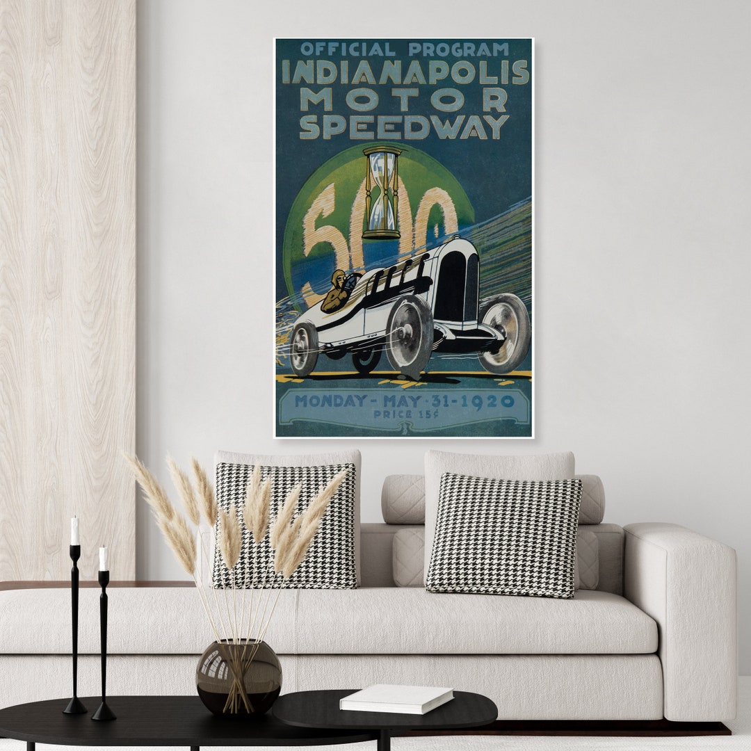 1920 Indianapolis 500 Motor Speedway Program Cover Vintage Poster - Etsy