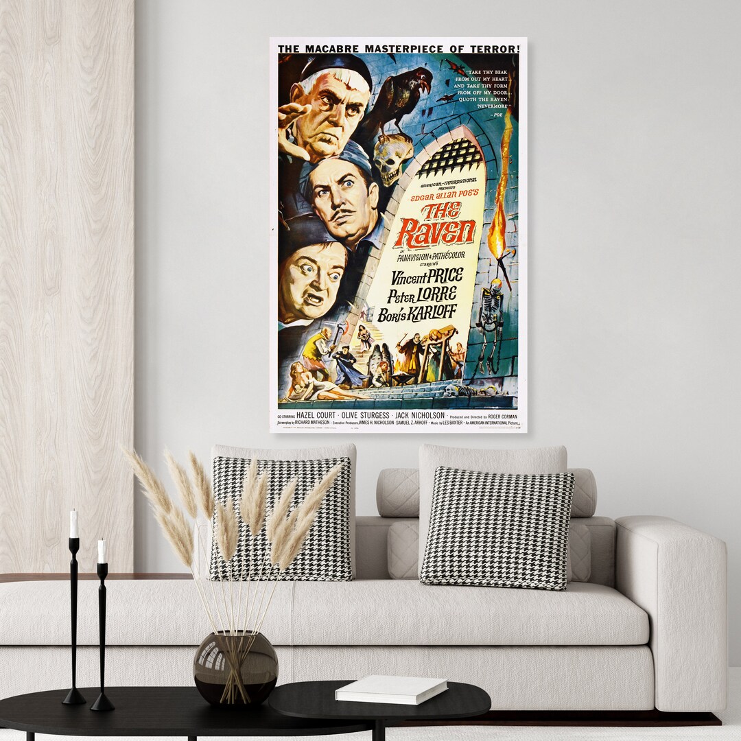 Edgar Allen Poe's the Raven Movie Poster - Etsy