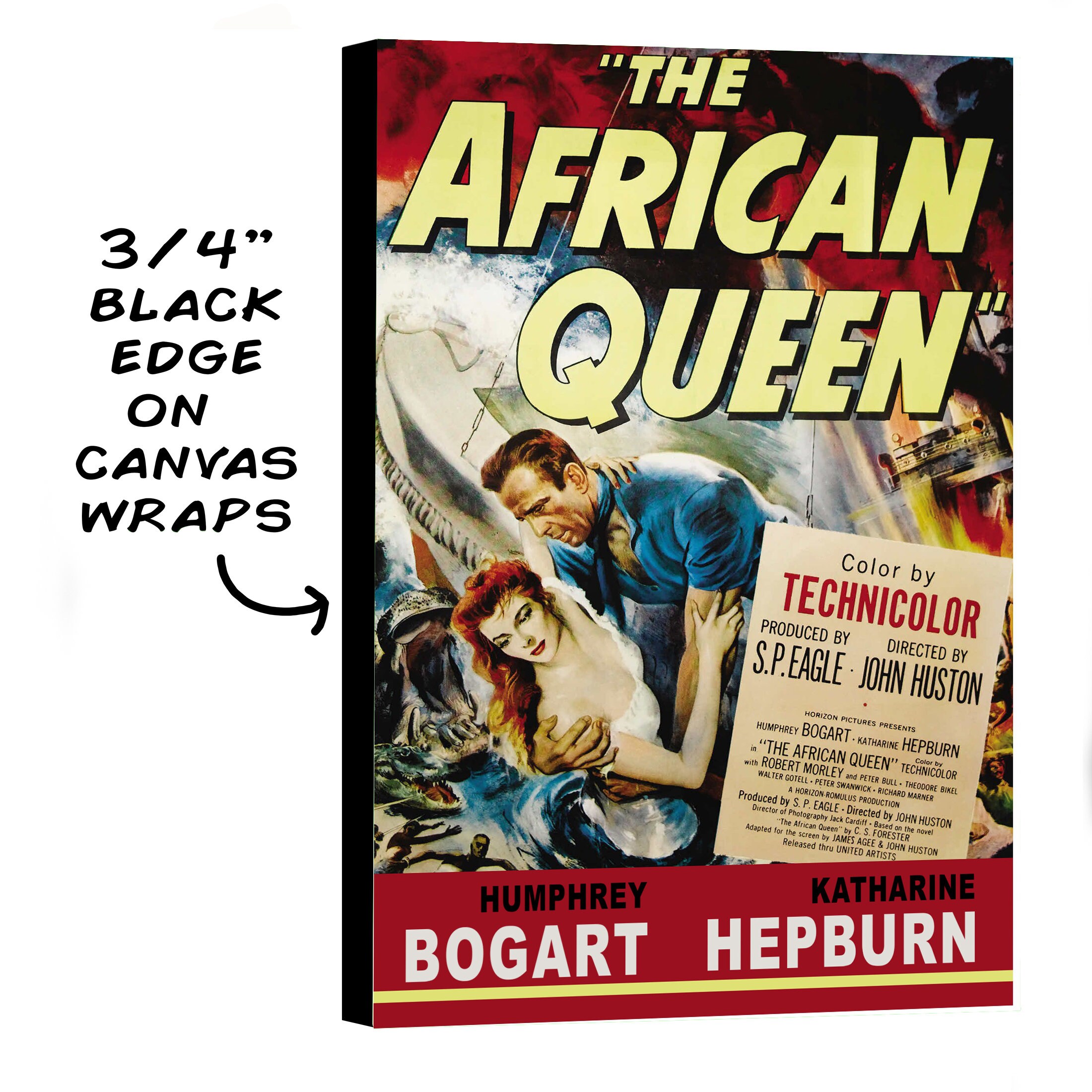 The African Queen Movie Poster | Etsy UK