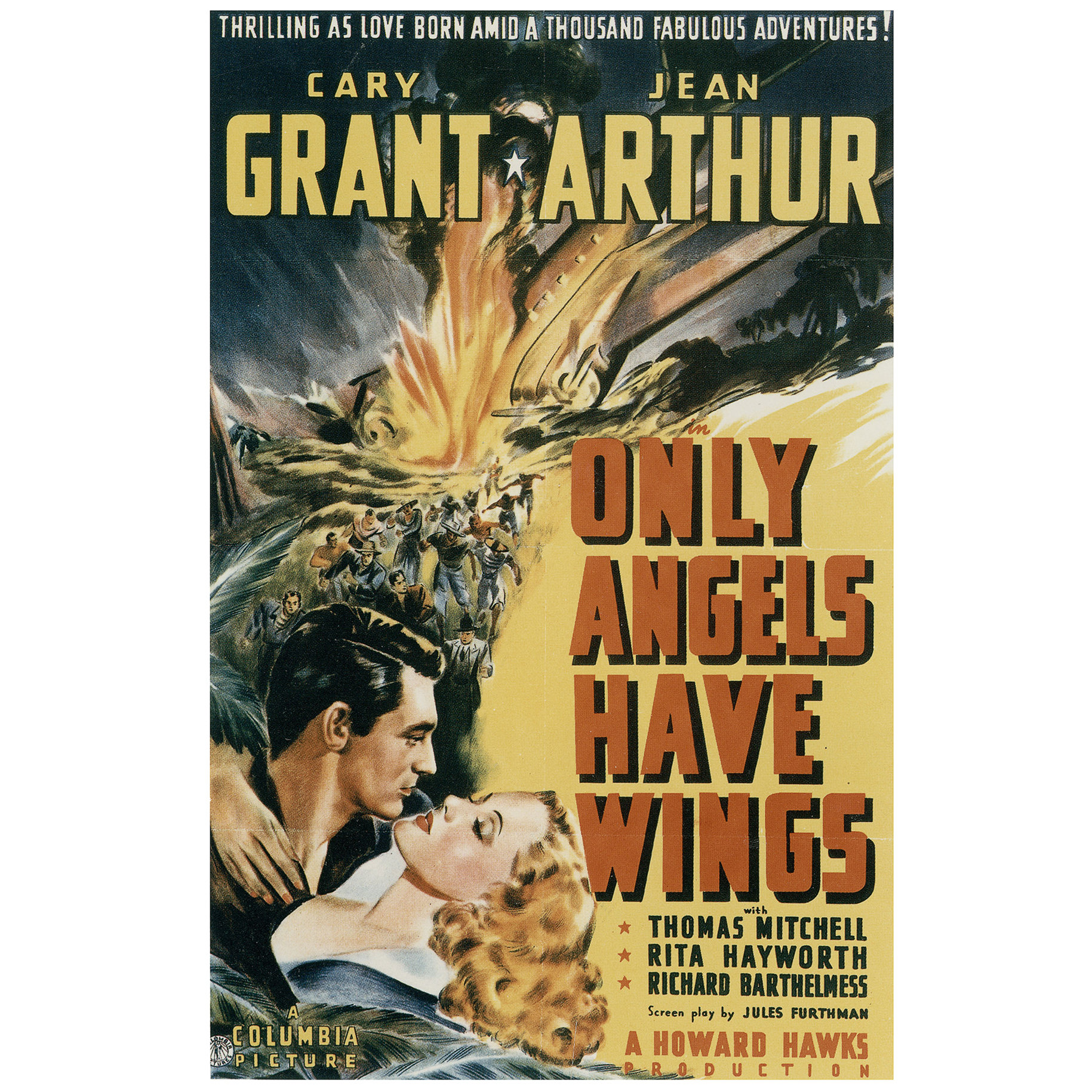 Cary Grant Only Angels Have Wings Movie Poster - Etsy