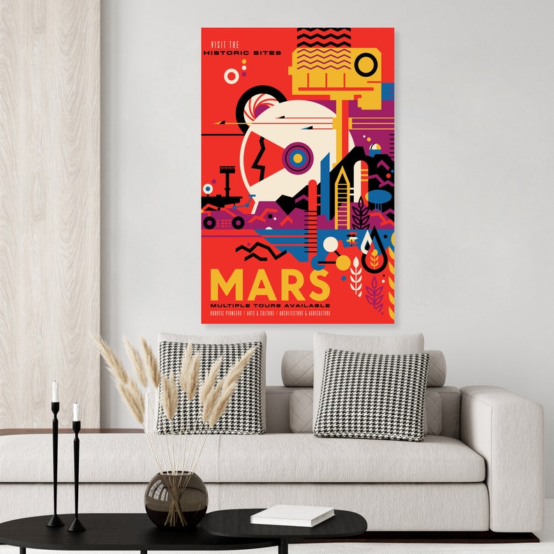 NASA Mars Travel Poster - Etsy