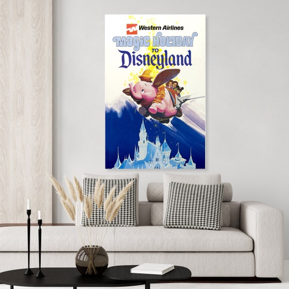 Disney Travel Poster Vintage Dumbo Ride | Etsy