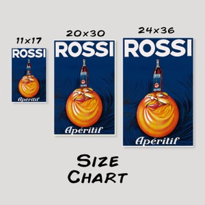 Vintage Alcohol Drink Rossi Italian Poster - Etsy