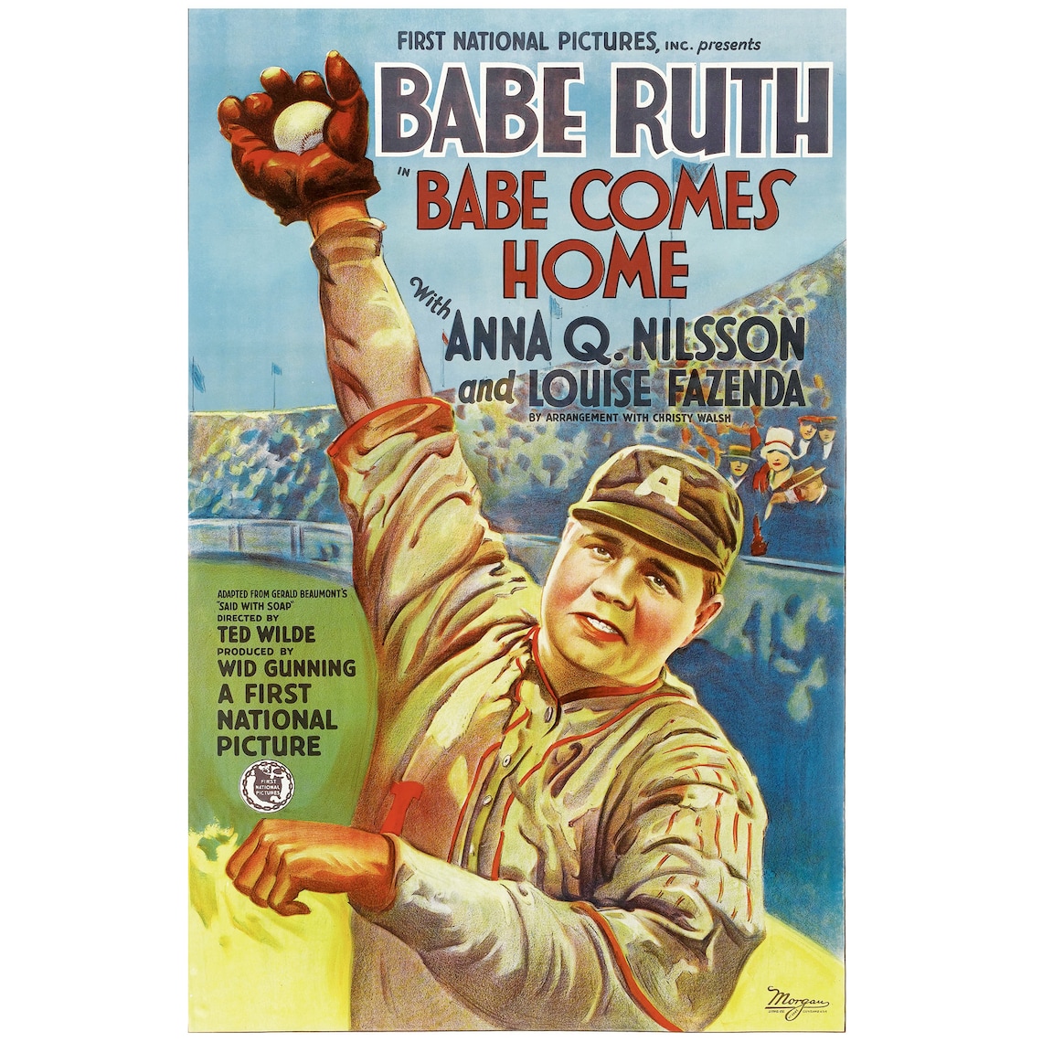 Babe Ruth Babe Come Home Movie Poster - Etsy