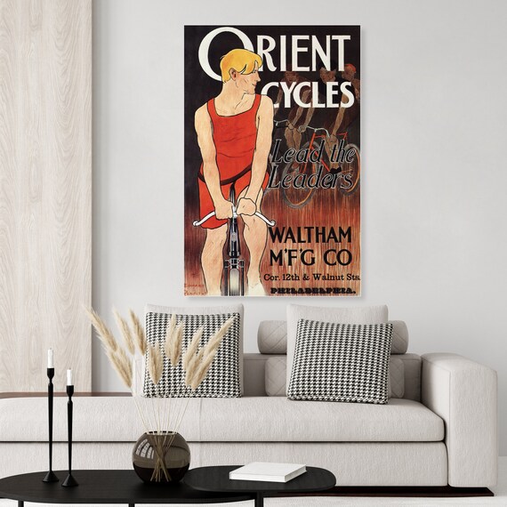 Vintage Orient Bicycle Advertisement Poster | Etsy