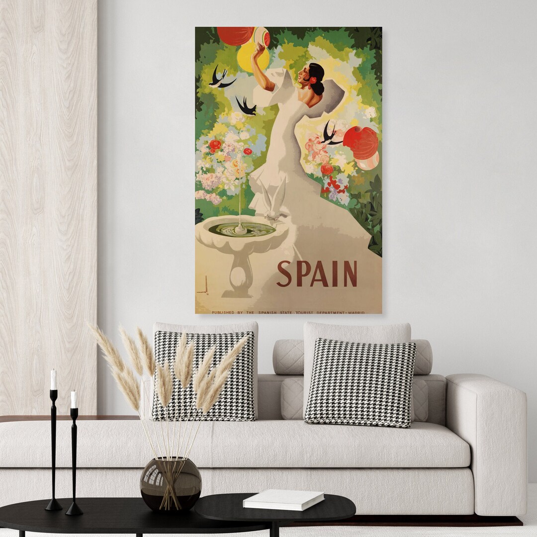 Vintage Spain Travel Poster - Etsy