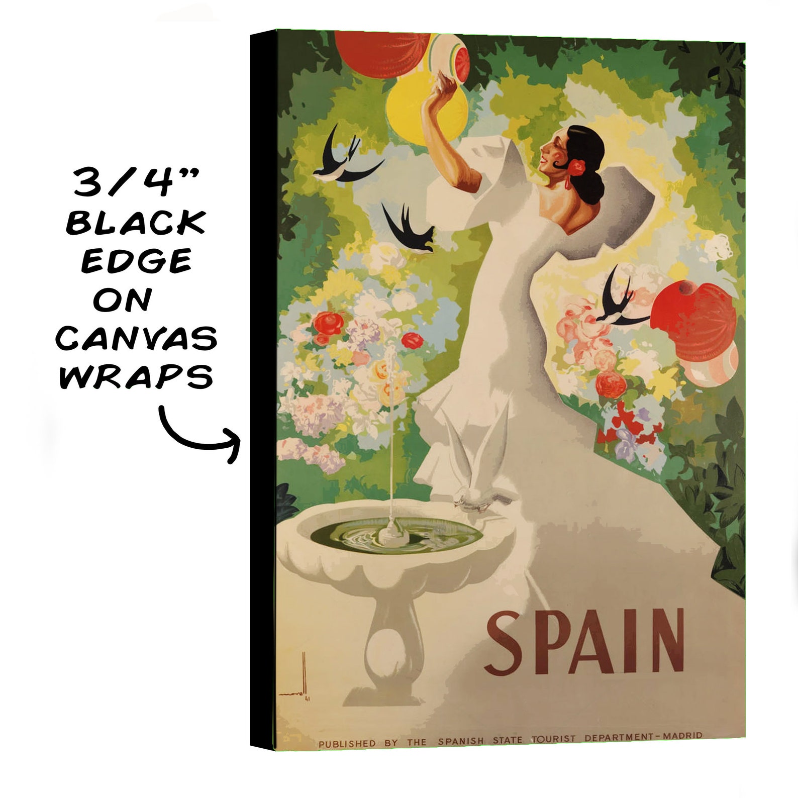 Vintage Spain Travel Poster - Etsy