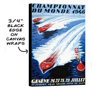 1946 French Speedboat Race Poster - Etsy