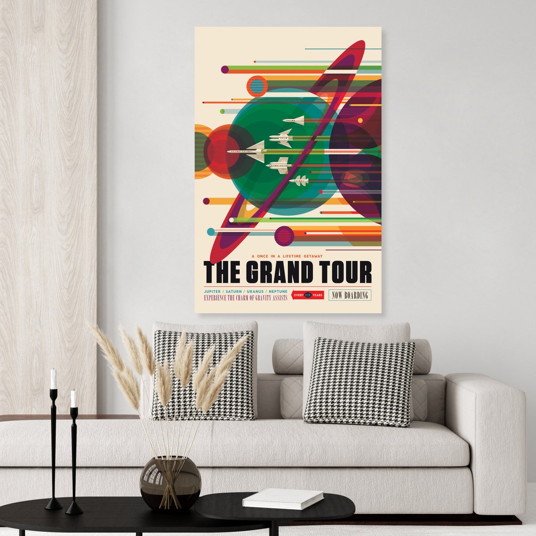 NASA Grand Tour Space Art Travel Poster - Etsy