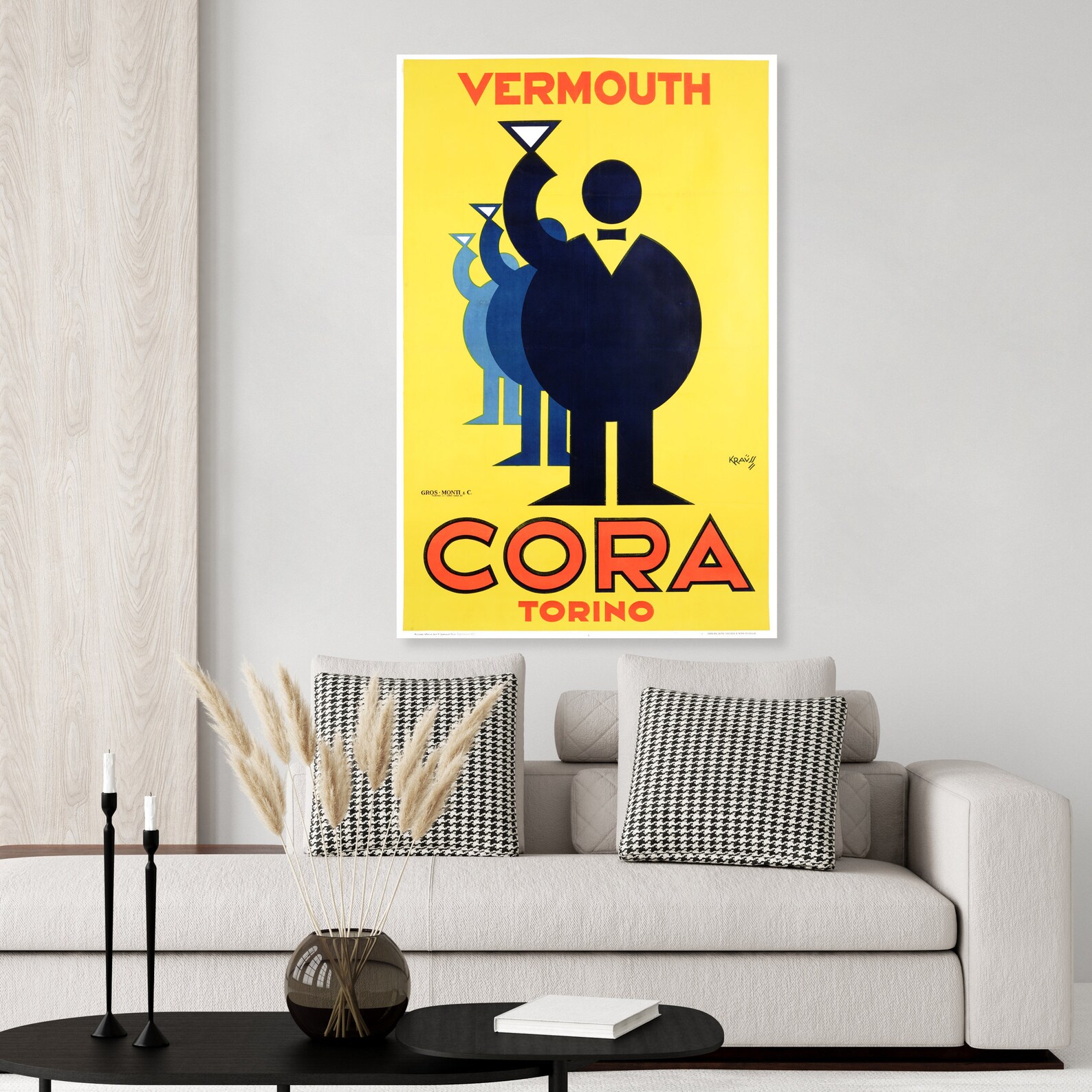 Cora Vermouth Vintage Alcohol Poster From Torino Italy - Etsy