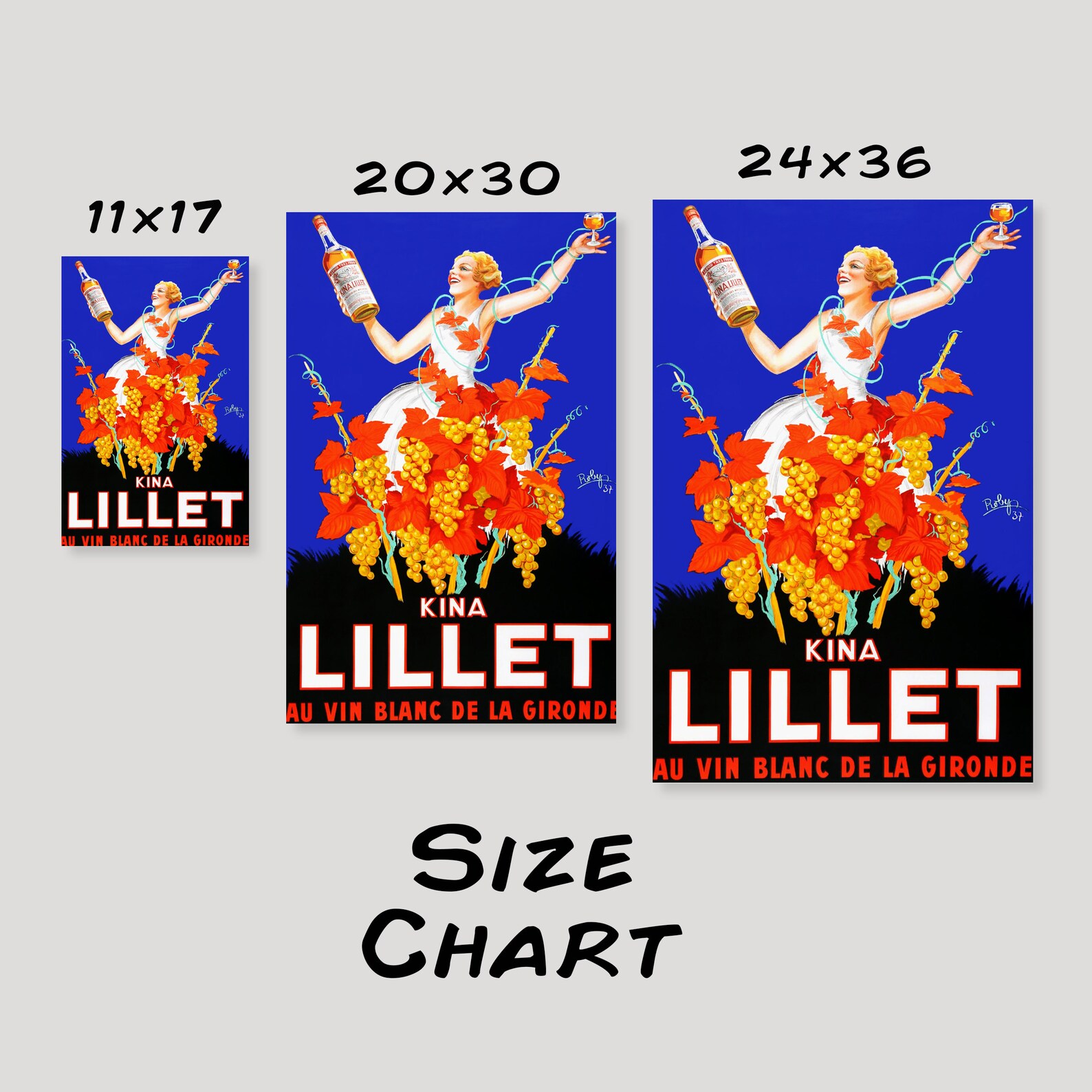 Vintage Alcohol Poster Kina Lillet Ad - Etsy