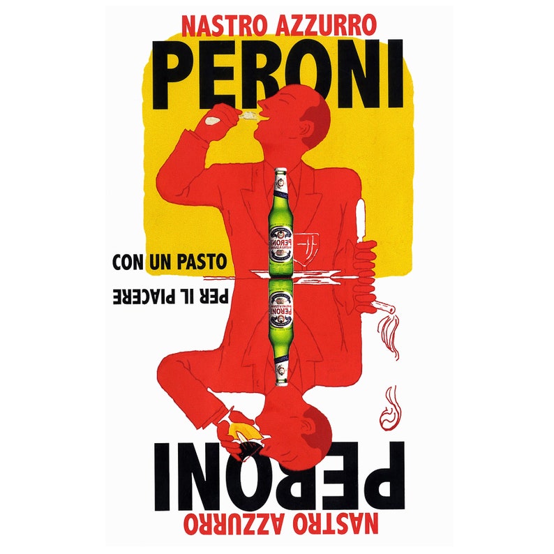 Vintage Peroni Alcoholic Drink Poster - Etsy