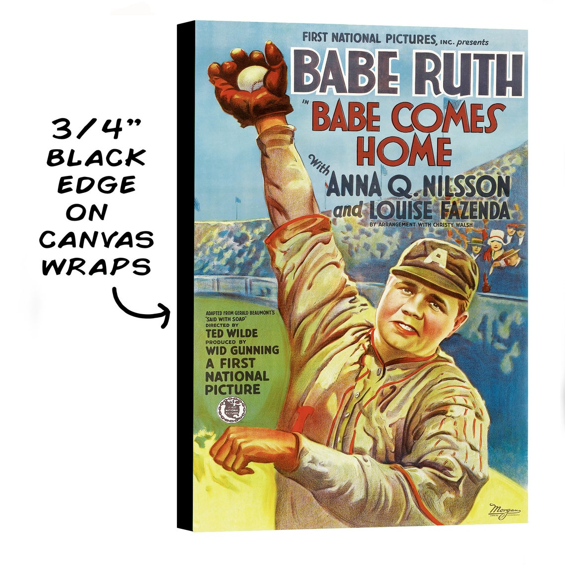 Babe Ruth Babe Come Home Movie Poster | Etsy