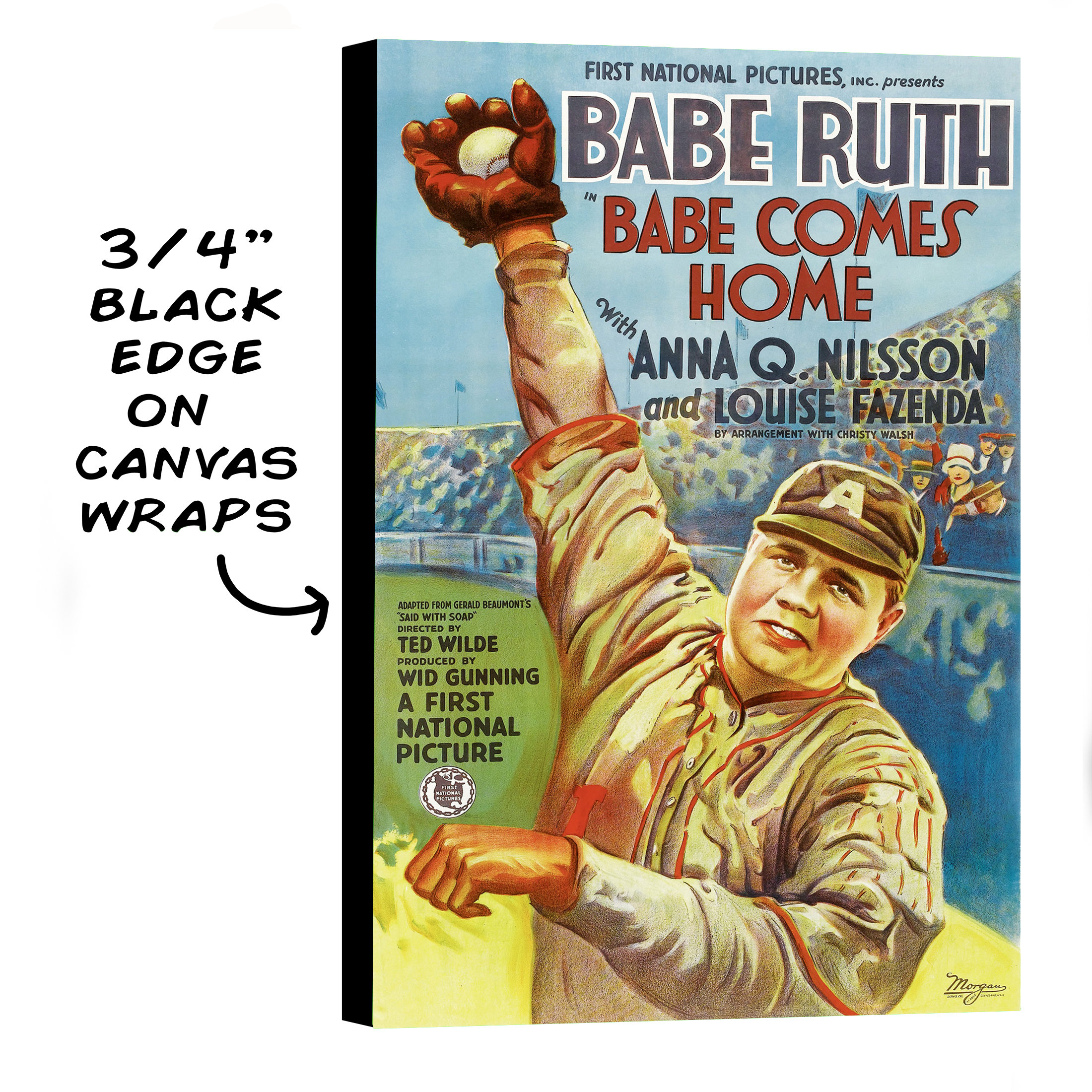 Babe Ruth Babe Come Home Movie Poster | Etsy