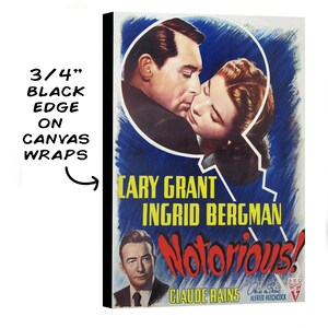 Alfred Hitchcock Notorious Movie Poster - Etsy