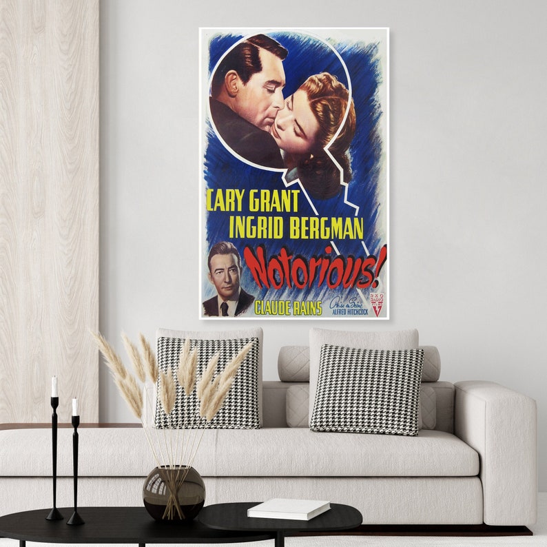 Alfred Hitchcock Notorious Movie Poster - Etsy