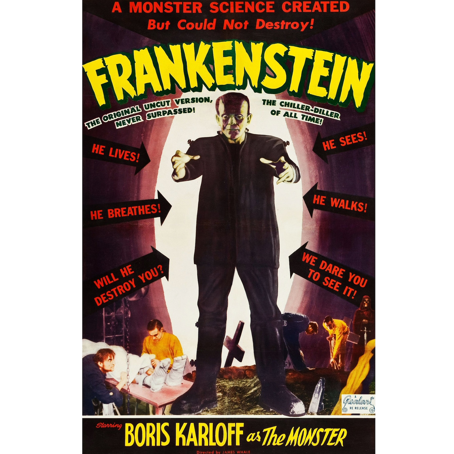 Frankenstein Movie Poster - Etsy