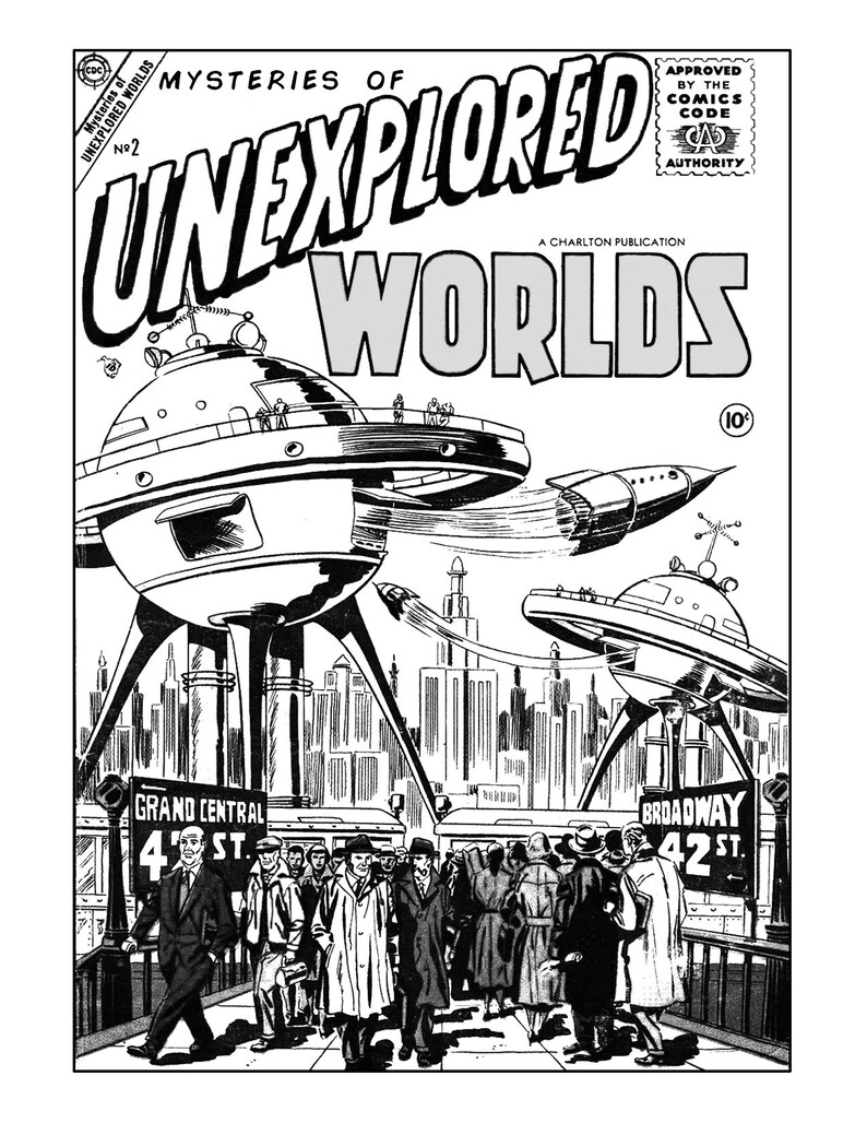 Printable Sci Fi Coloring Book Made From Vintage Science Etsy