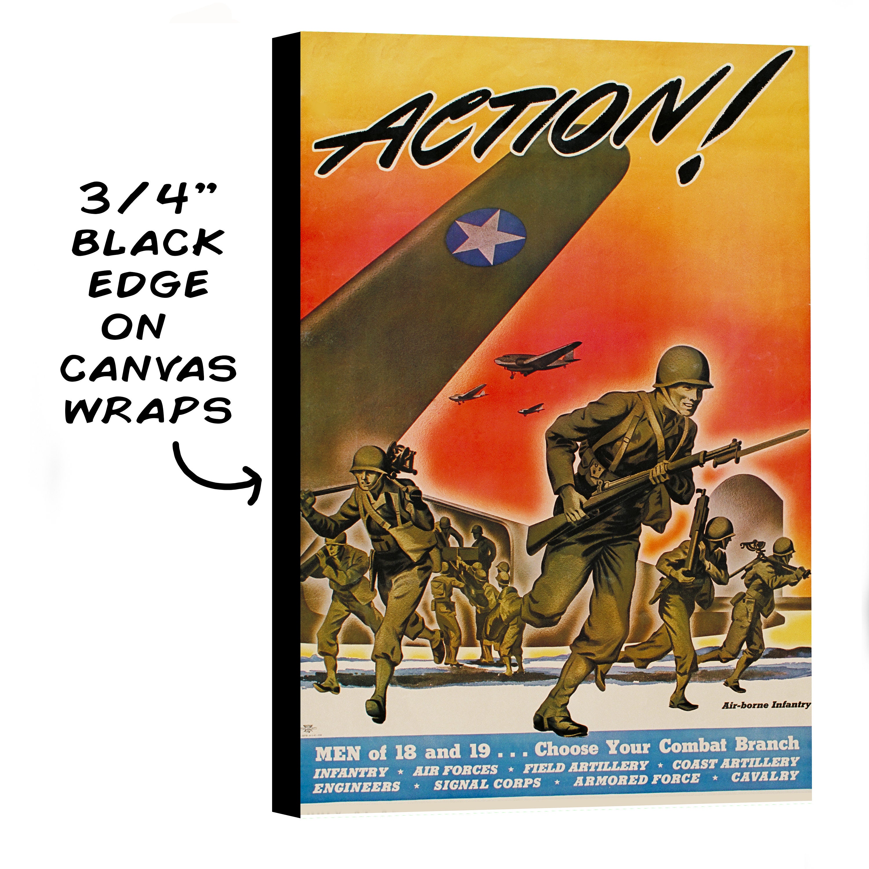 WWII Paratroopers Army Airborne Vintage Recruitment Poster - Etsy