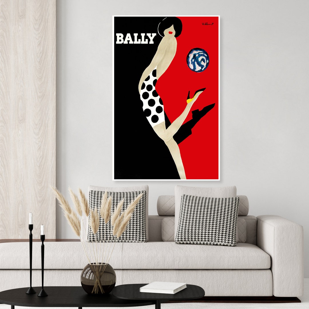 Vintage Bally Leather Shoe Poster - Etsy