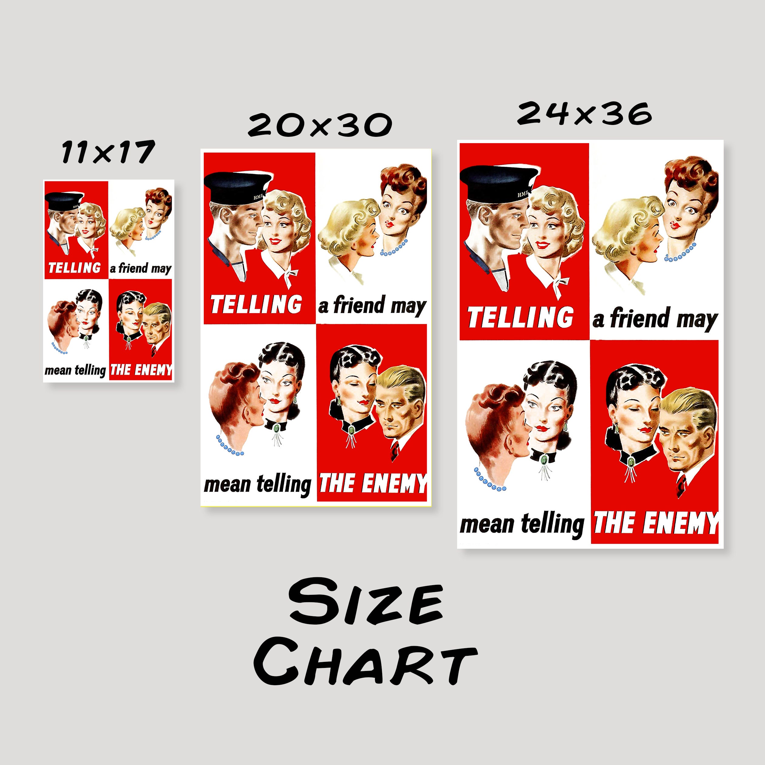 Telling a Friend May Mean Telling the Enemy Vintage World War - Etsy