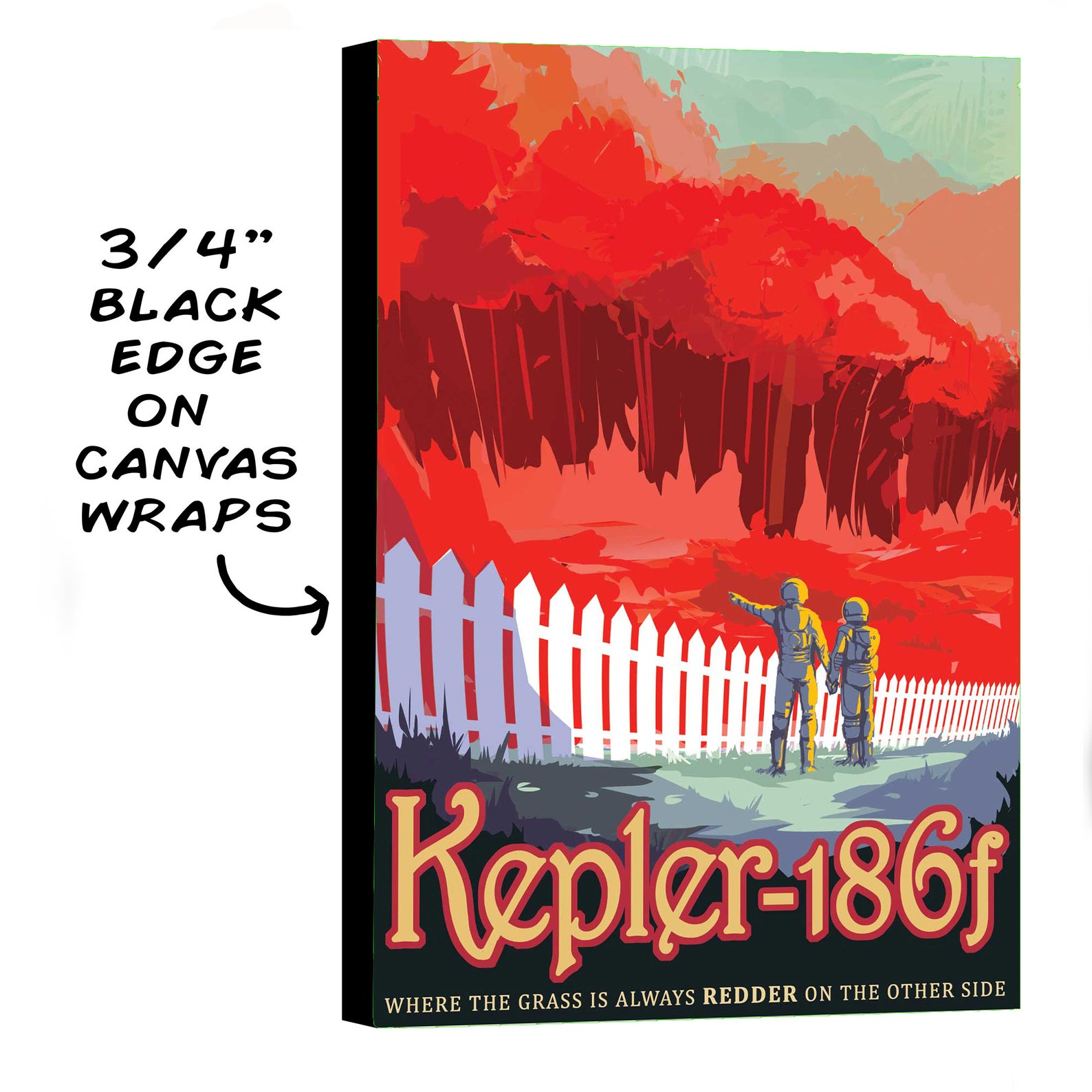 NASA Kepler 186f Vintage Travel Poster Space Art - Etsy