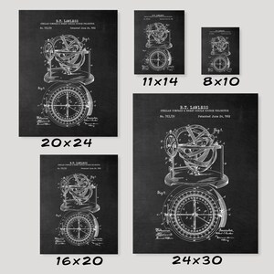 1902 Stellar Compass Patent Print - Etsy