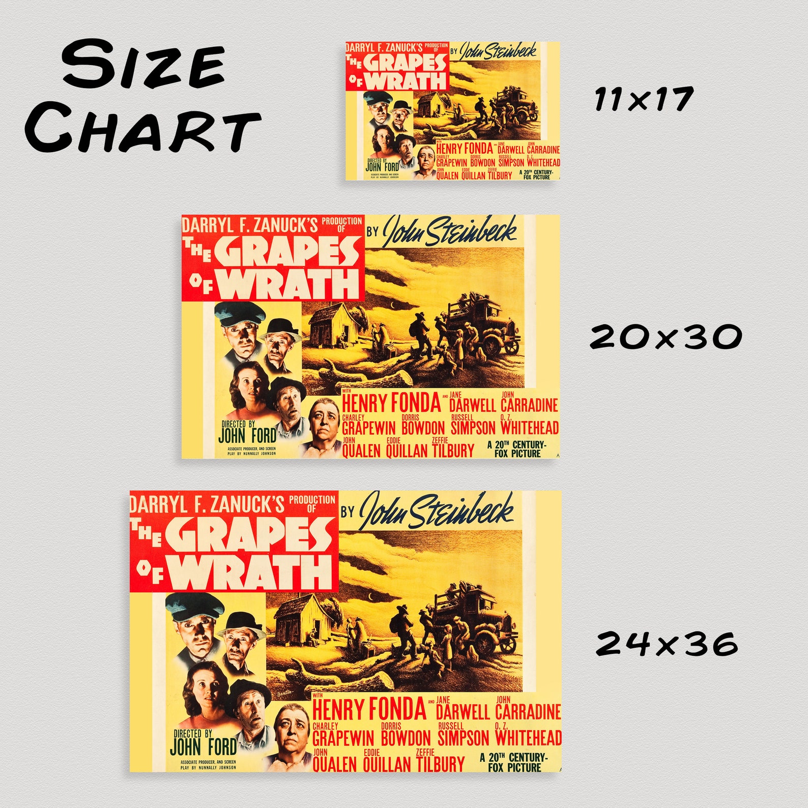 The Grape of Wrath Movie Poster - Etsy