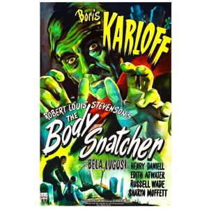 Boris Karloff Robert Louis Stevenson the Body Snatcher Movie Poster - Etsy
