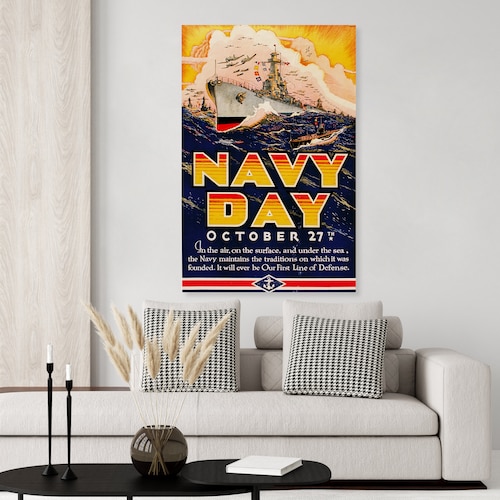 Heritage US Navy Recruiting Poster 1959 Vintage Ship - Etsy