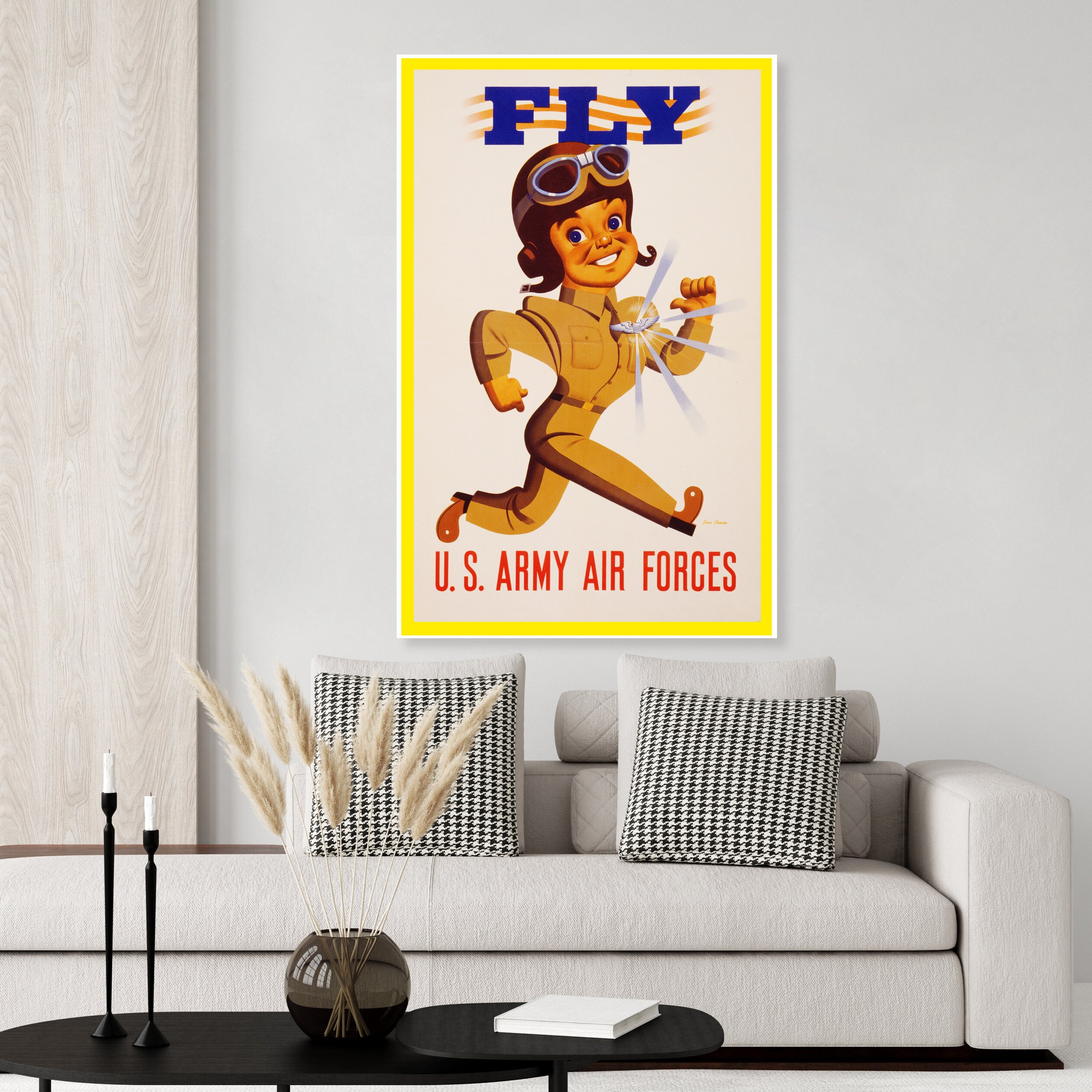 Fly US Army Air Forces WWII Flyboy Vintage Poster - Etsy
