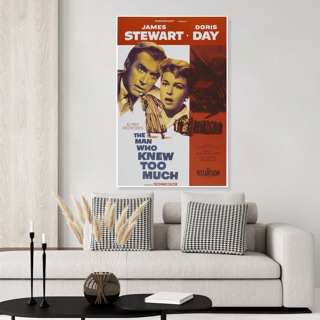 Alfred Hitchcock the Man Who Knew Too Much Movie Poster - Etsy