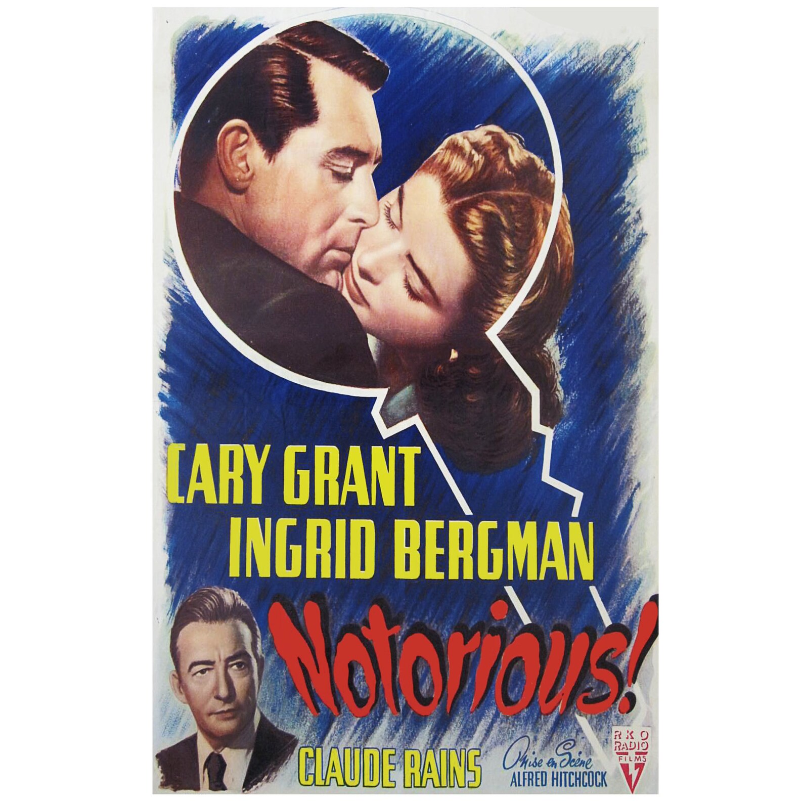 Alfred Hitchcock Notorious Movie Poster - Etsy