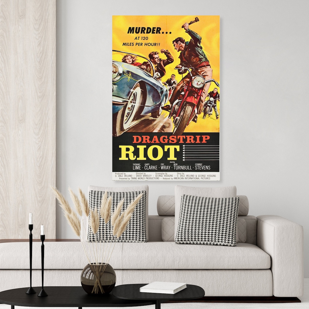 Vintage Movie Drag Strip Riot Poster - Etsy