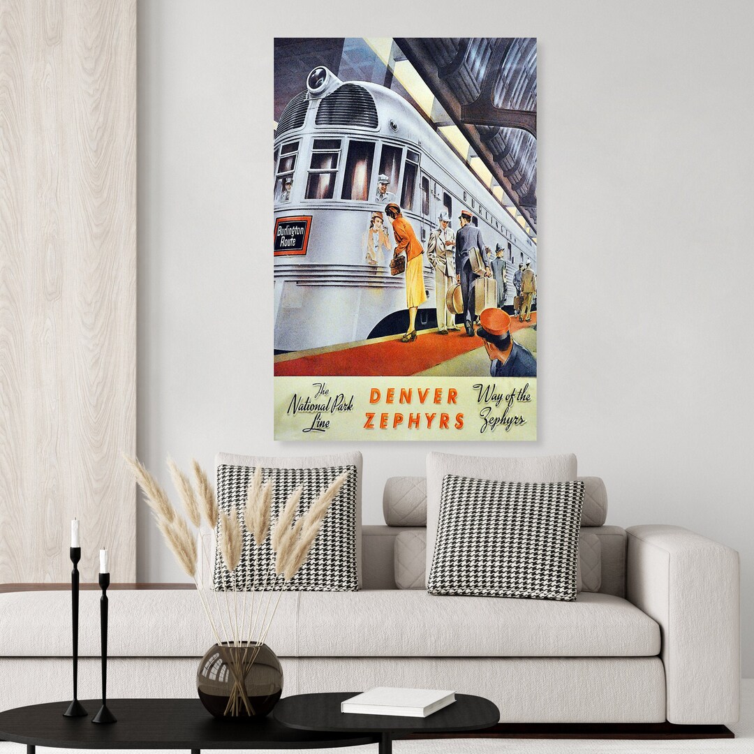 Vintage Denver Zephyr Train Poster - Etsy