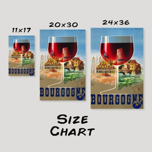 Vintage French Red Wine Travel Poster - Etsy