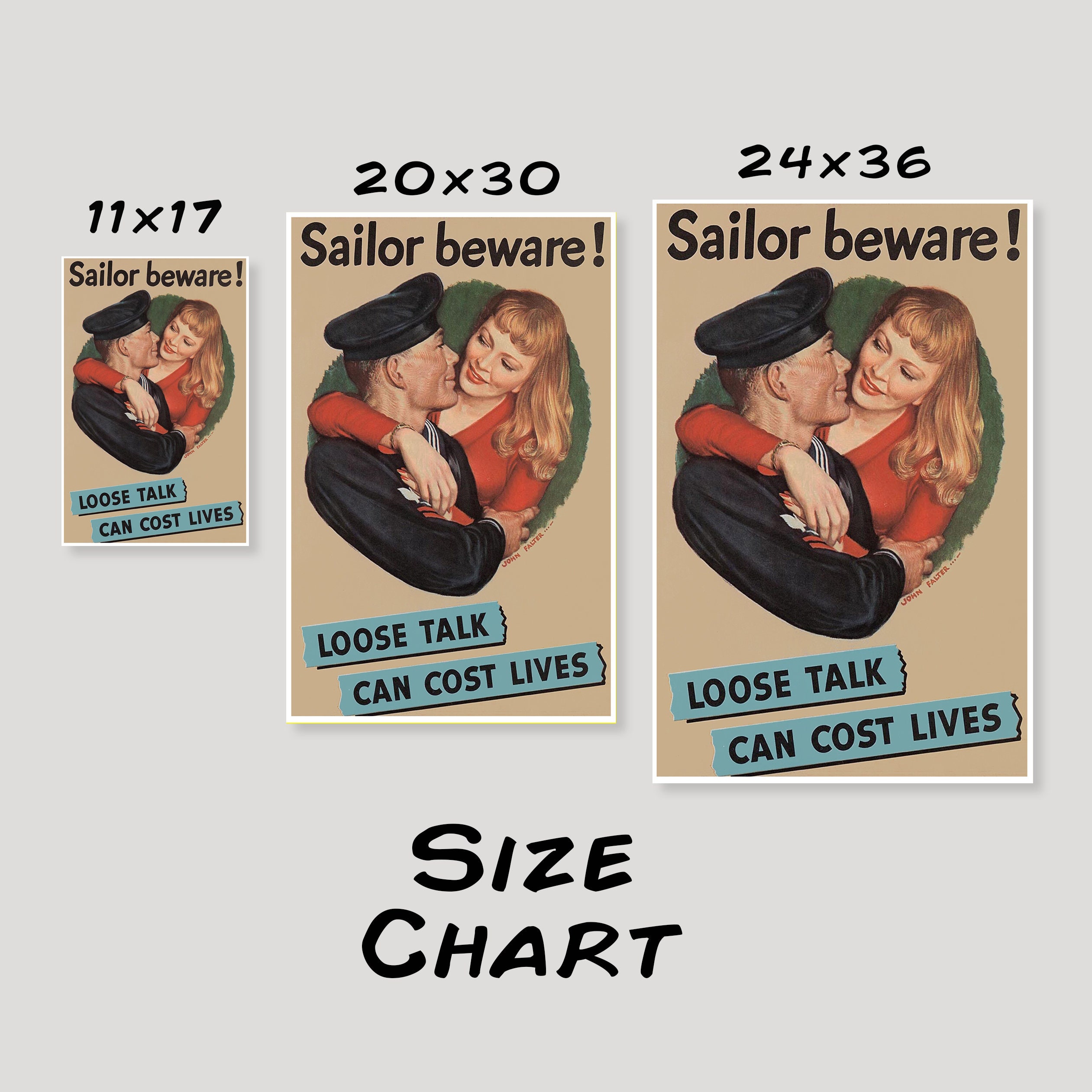 Sailor Beware Loose Talk Can Cost Lives Vintage World War II - Etsy UK