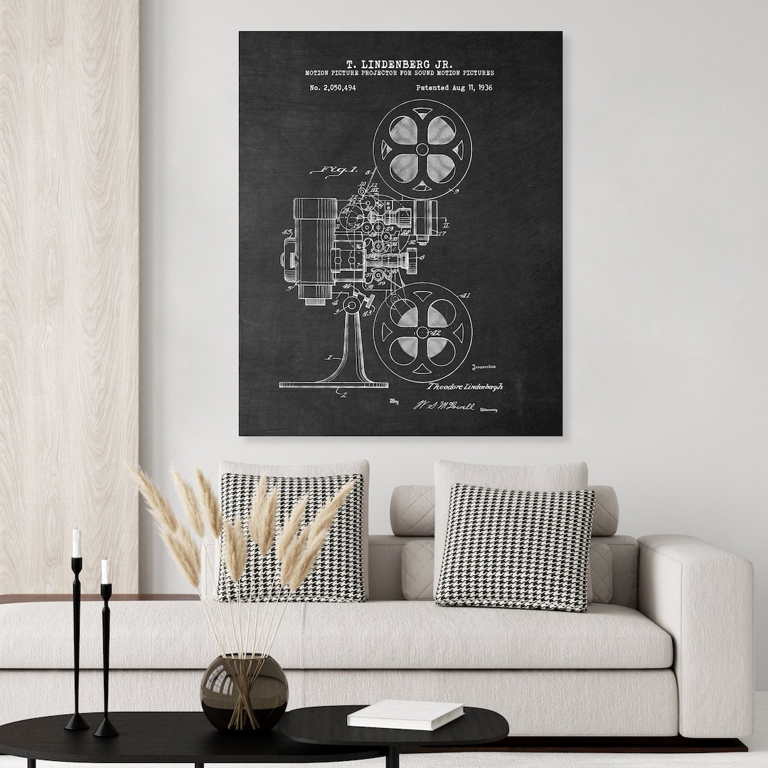 1936 Movie Projector Patent Print - Etsy