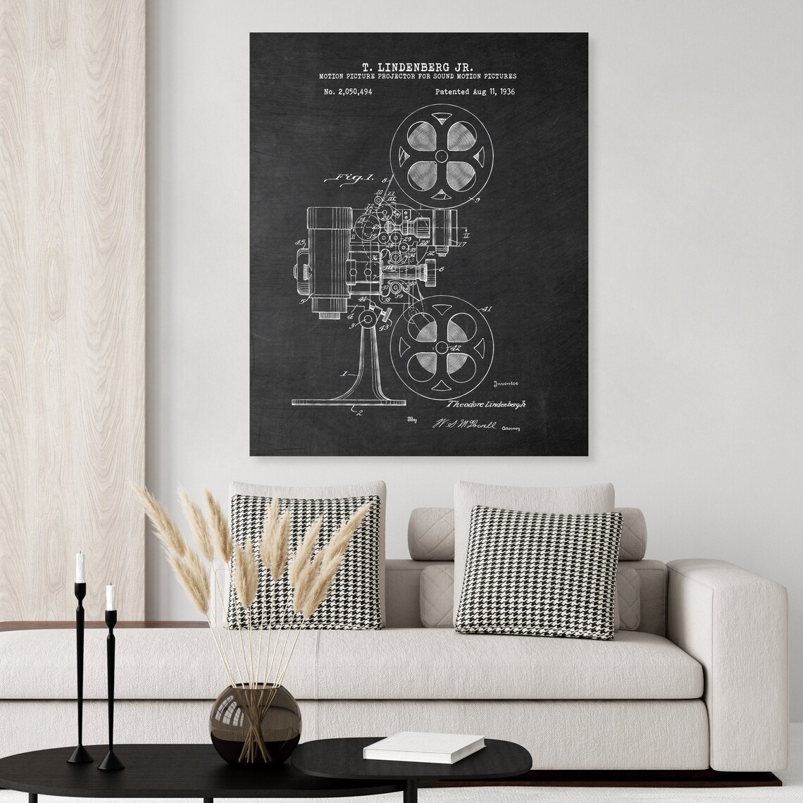 1936 Movie Projector Patent Print - Etsy