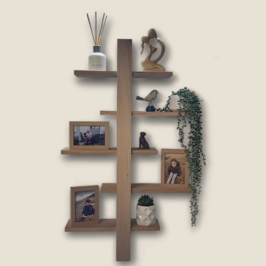 Tasmanian Oak Adjustable Wall Shelf. Floating Shelf. Wall Art. - Etsy