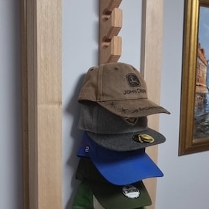 Wooden Hat Rack 10 Vertical - Etsy